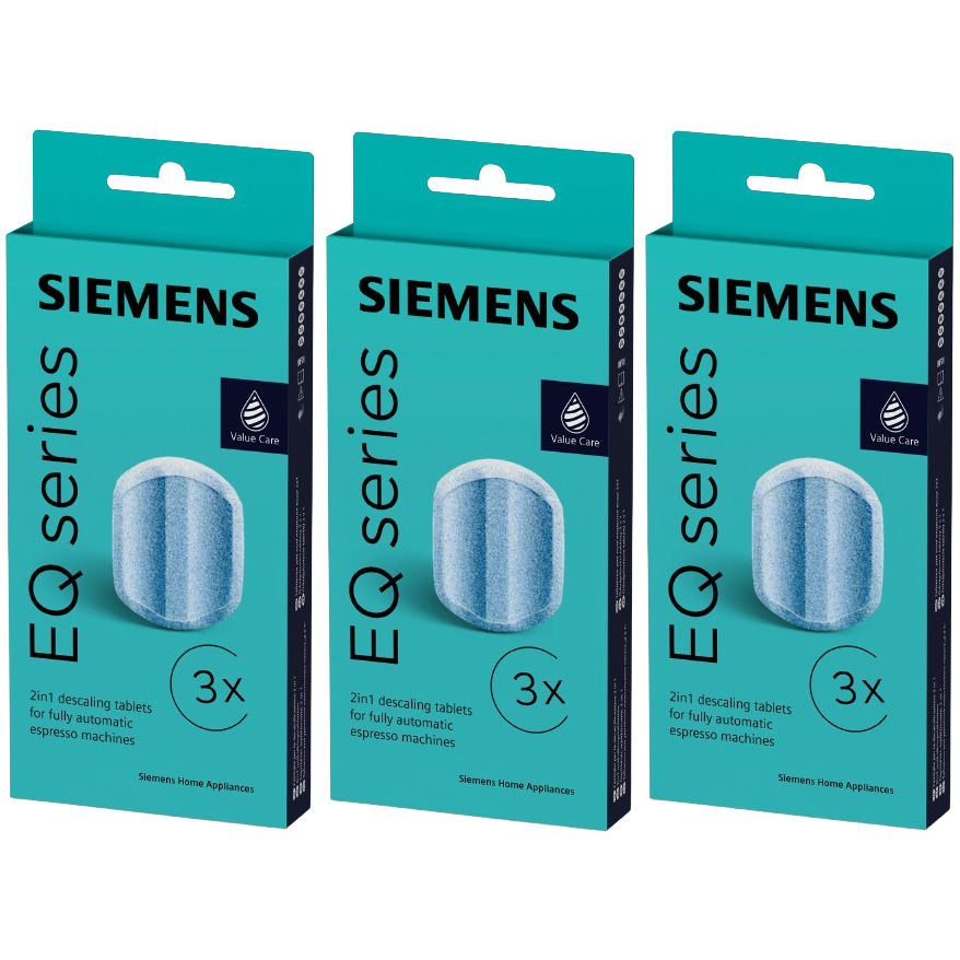 3 x Siemens 2in1 descaling tablets TZ80002, TZ80002A, 576693